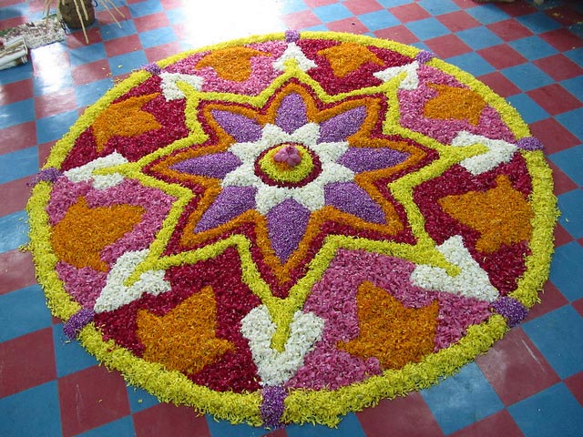 Best Beautiful Onam Pookalam Designs For Onam Festival- Happy Onam 2015