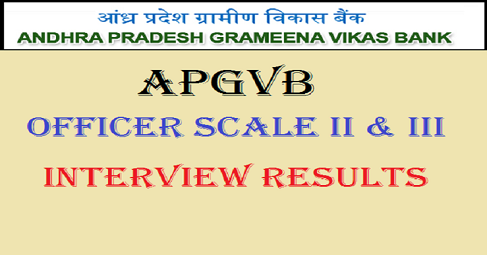 Andhra Pradesh Grameena Vikas Bank (APGVB) Officer Scale II and Officer ...