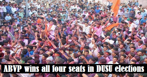 DUSU Election Results: BJP-backed ABVP Sweeps all four seats in DUSU ...