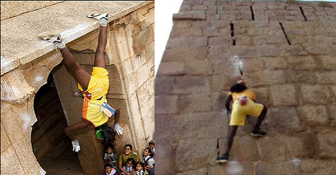 Watch How This Indian Spiderman Jyothi Raj Alias ‘Monkey Man’ Climbing ...