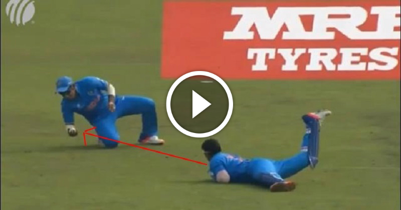 Fantastic Double One Handed Catch By Indians In Under 19 World Cup