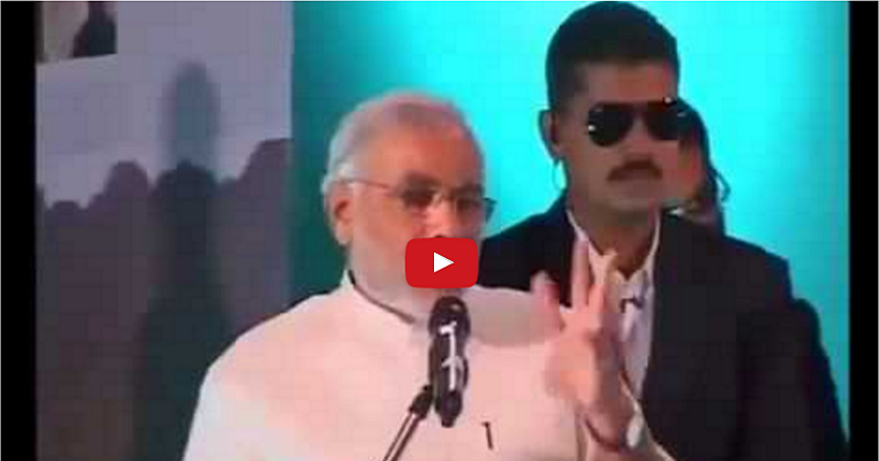 Modis Mic Stops Working In Mid Of Speech Just See How Beautifully He Handles It Then