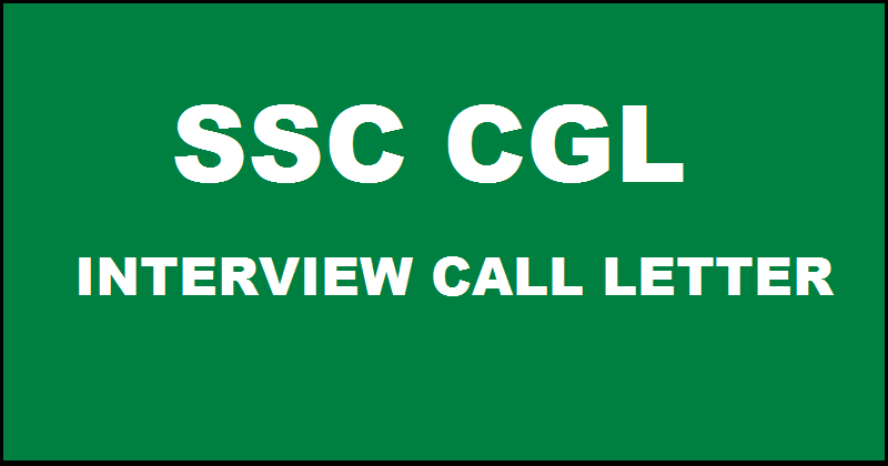 SSC CGL Interview Call Letter 2016 Download For SR Region With Bio-Data ...