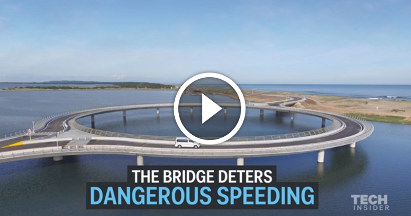 Video: Why They Built This Bridge Into A Circle Instead Of Straight ...