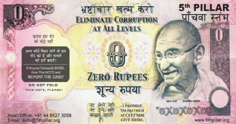 India Has A ‘Zero Rupee Note’ Which Helps Citizens Fight Corruption In ...