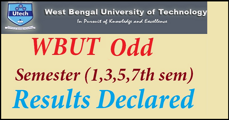 WBUT Result 2015-16 wbutech.net | WBUT UG MBA MCA Odd Semester 1st 3rd 5th 7th Sem Result