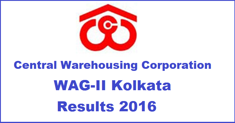 CWC Kolkata WAG II Asst Grade II Result Declared @ cewacor.nic.in