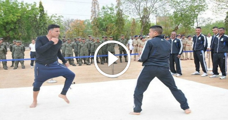 Watch Video Of Akshay Kumar Combating With IPS Officers In Hyderabad