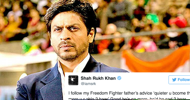 Shah Rukh Khan Gives A Kickass Reply To “Traitor Trolls” And Reminds ...
