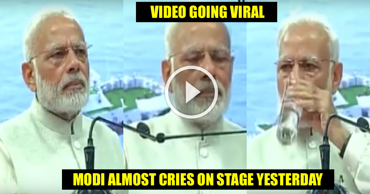 Watch: PM Narendra Modi Breaks Down And Becomes Emotional While ... Watch: PM Narendra Modi Breaks Down And Becomes Emotional While ...