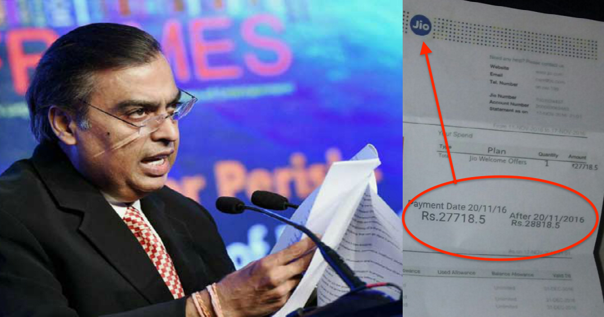 Revealed! Know The Truth Behind Viral Pic Of Reliance Jio User Bill Of ...