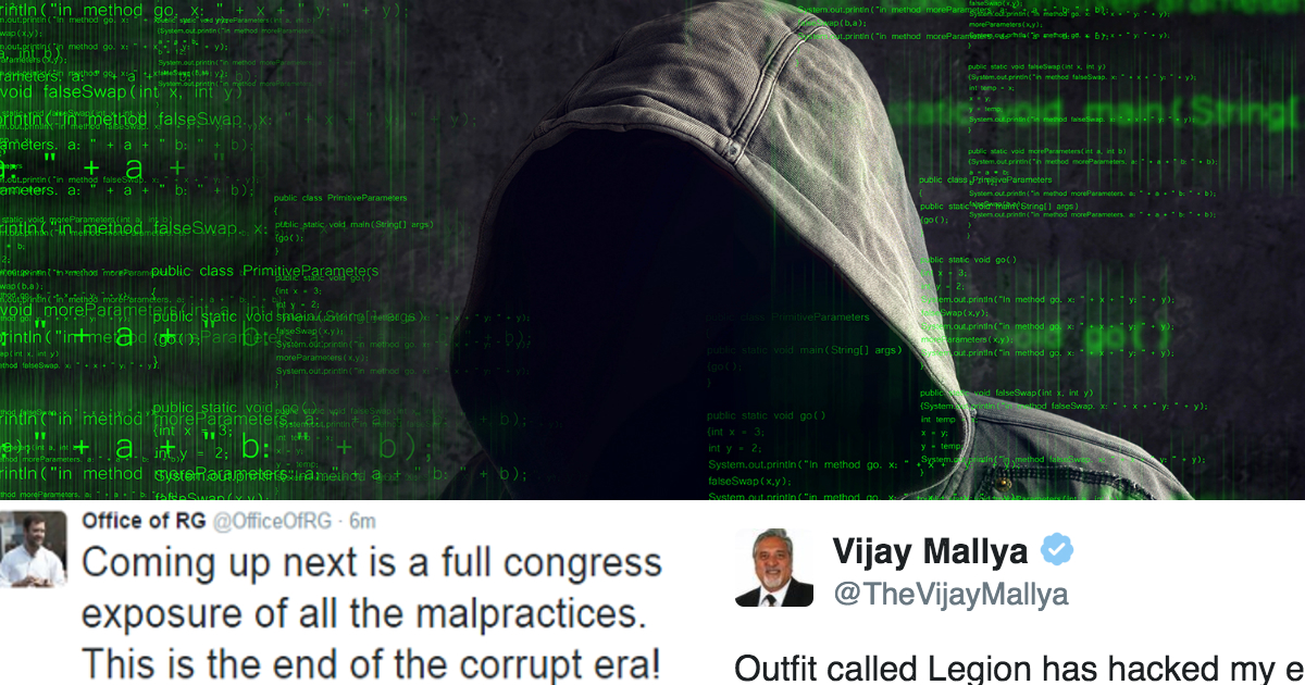 Legion-Cyber Group Behind Hacking The Twitter Accounts Of Vijay Mallya ...