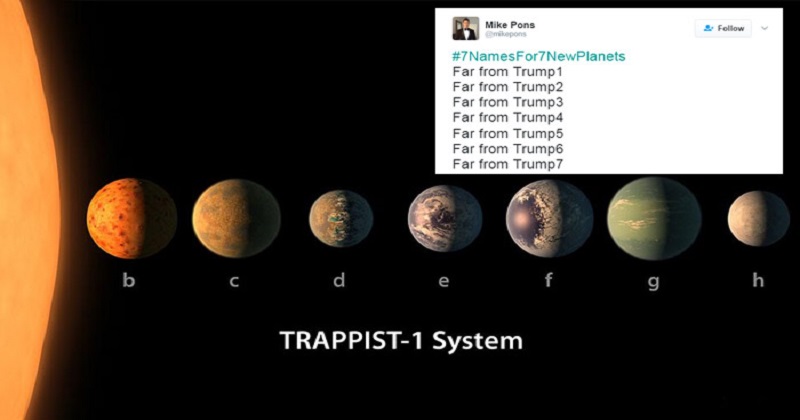 NASA Asked The Internet To Name The 7 New Planets And Twitter Has Some ...