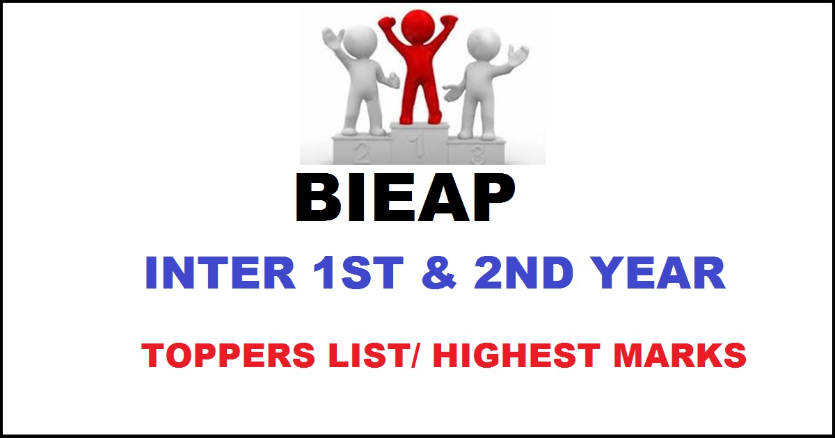 AP Inter Toppers List Highest Marks 2017 For 1st Year & 2nd Year With ...