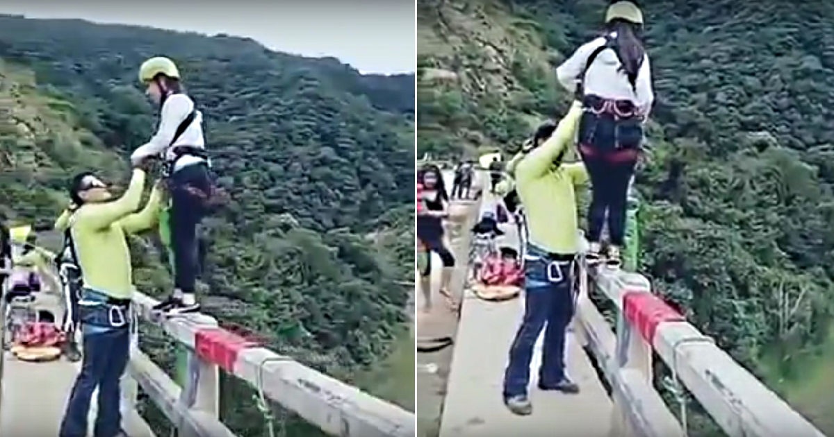 Woman Makes 50-Foot Bungee Jump Off Bridge, But It Went Horribly Wrong ...