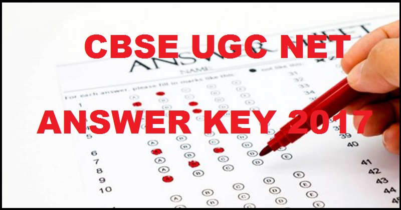 CBSE UGC NET Answer Key (Official) January 2017 Cutoff Marks For Paper ...