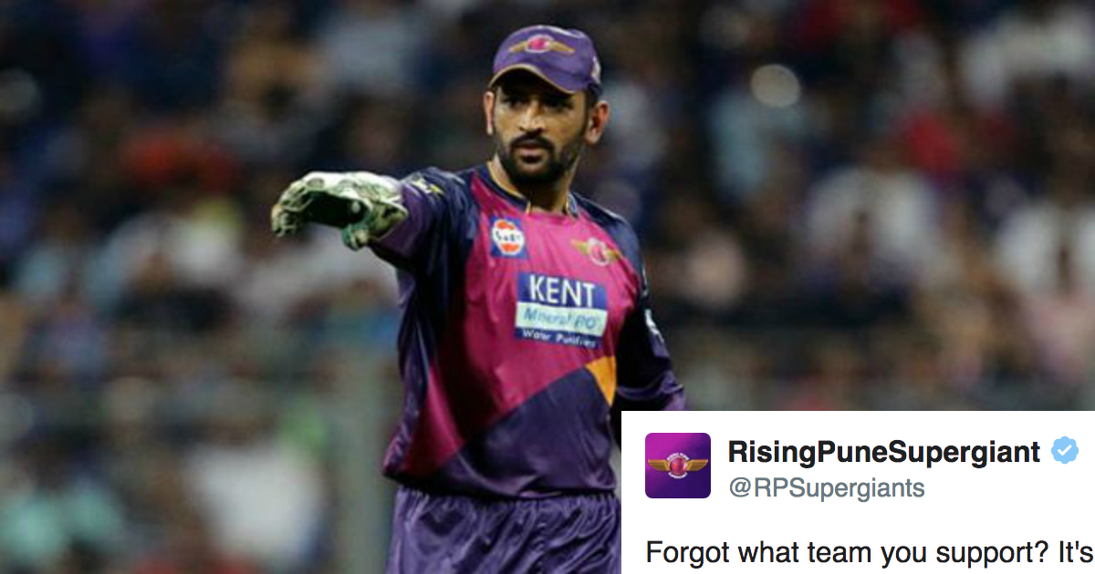 RPS Re-Writes Its Name As ‘TEAM DHONI’, Pays Tribute To The Former ...