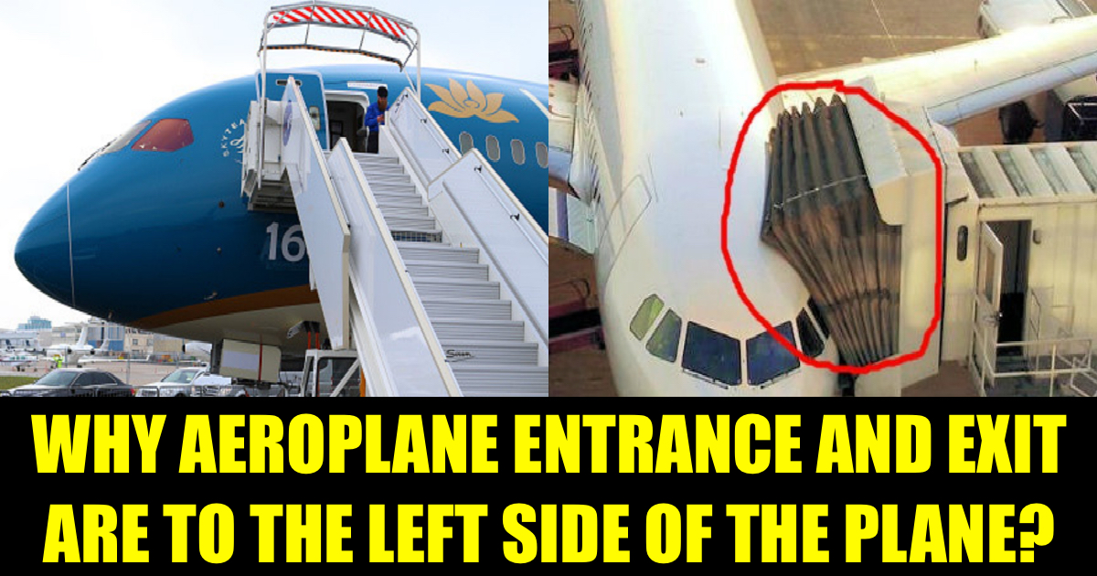 Do You Know Why We Always Enter And Exit From Left Side Of The Aeroplane?