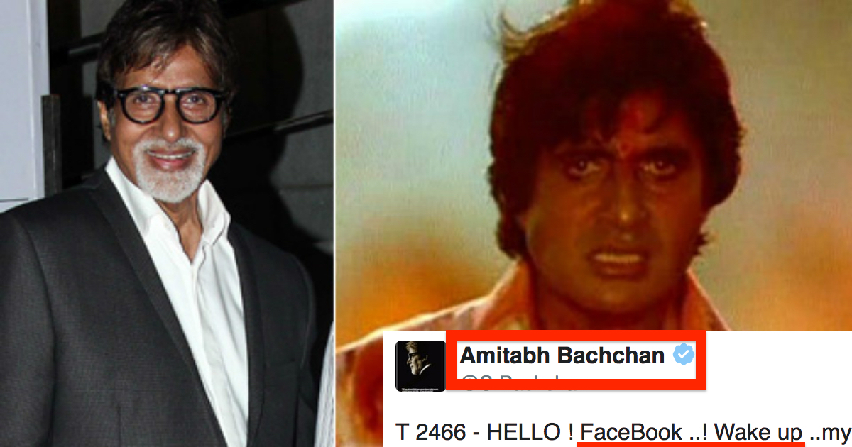 Big B Tweets On His Facebook Account Issues, Urges On Twitter For ...