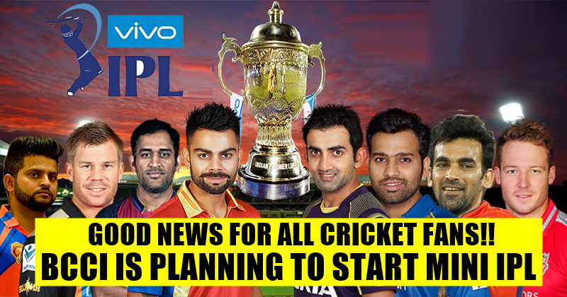 Good News For Cricket Fans! BCCI Will Organize “Mini IPL” And Here Are ...