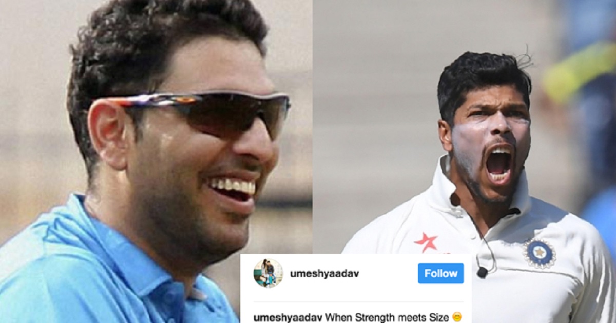 Umesh Yadav Shares His Picture With ‘The Great Khali’, Yuvraj Trolls ...