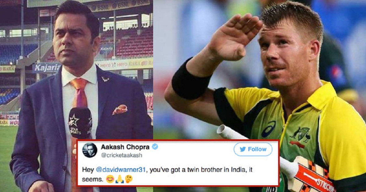 Aakash Chopra Tries To Mock David Warner Over His Indian Lookalike ...
