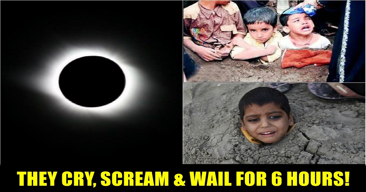 Children In This Indian Village Are Buried Neck-deep During The Solar ...