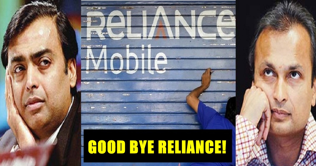Reliance Communications To Shut Down Its Mobile Services By November 30