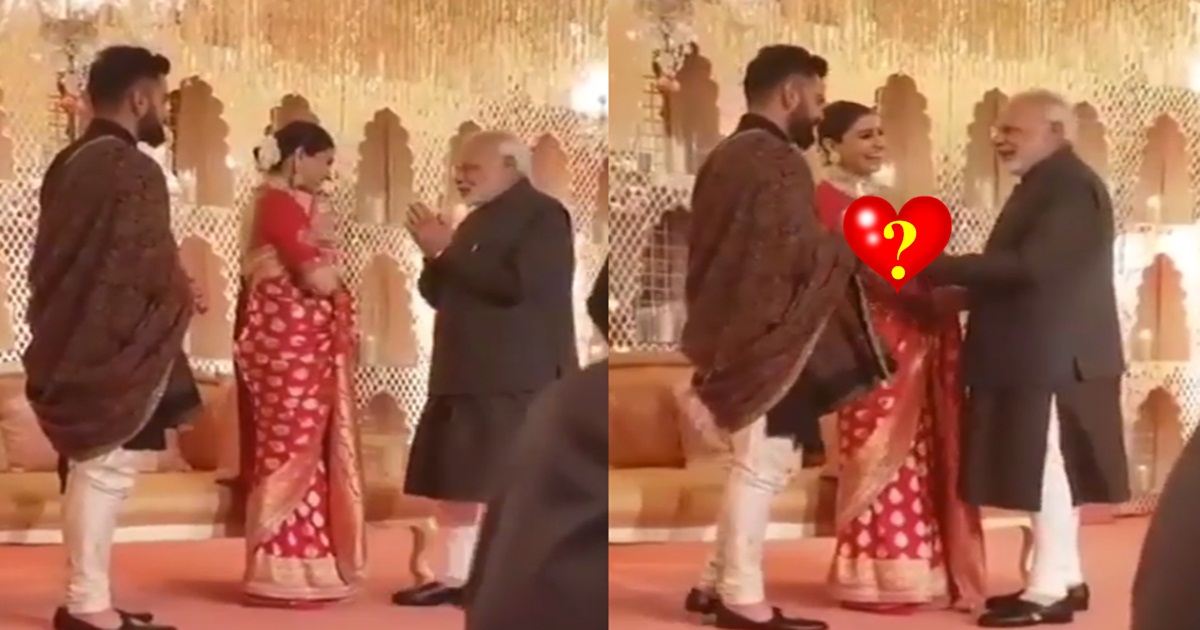 PM Narendra Modi Graces His Presence In Virat Kohli And Anushka Sharma ...