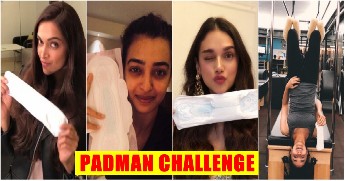 Padman Challenge: Deepika Padukone, Anil Kapoor And Rajkummar Rao Pose ...