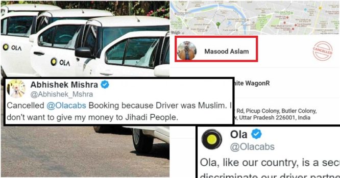 Cancelled His Ola Ride Because Driver Was Muslim, Twitter Erupts