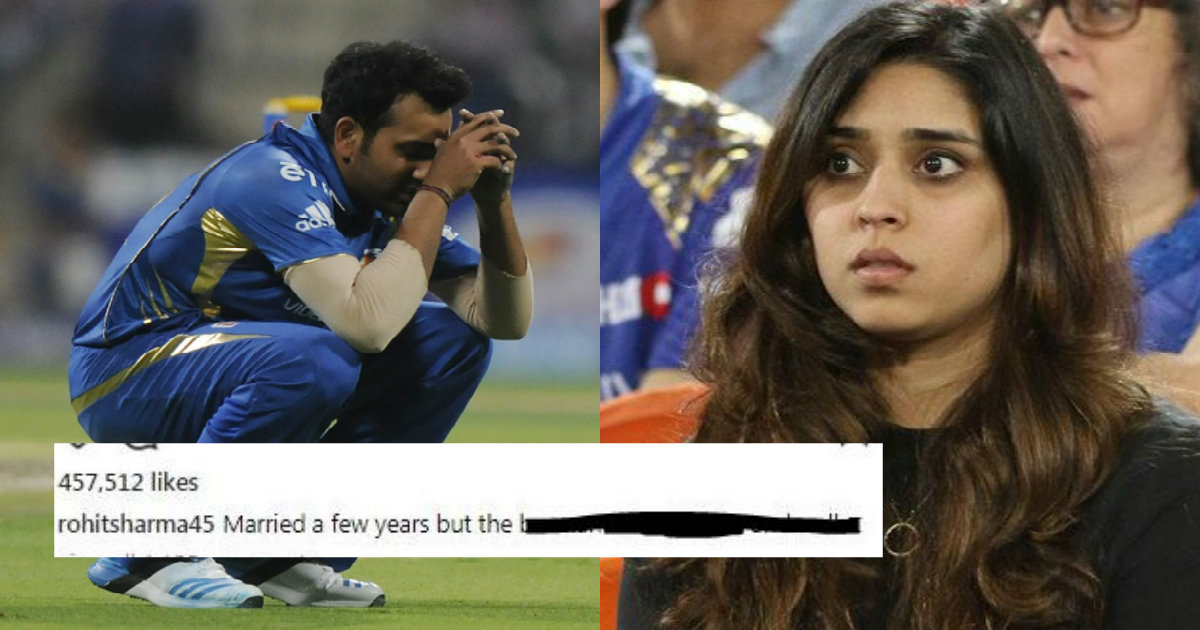 Rohit Sharma Shared A Skeptic Picture Which Left His Wife Rithika ...