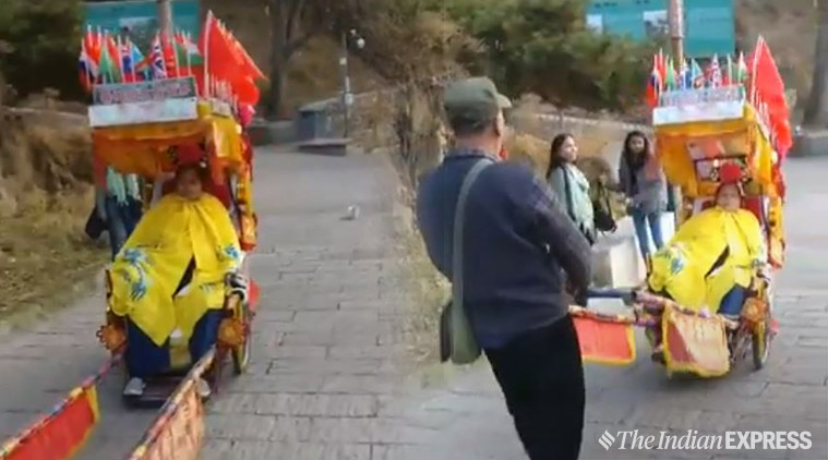 Watch: Chinese rickshaw puller plays Hindi songs for customers at Great ...