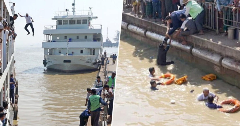 60-Year-Old Captain Jumps 40ft Into The Sea To Save Drowning Woman