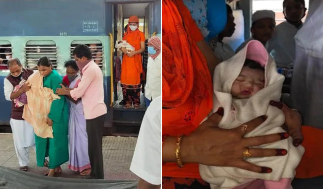 Indian Woman Gives Birth To Baby Boy While Travelling On Special ...