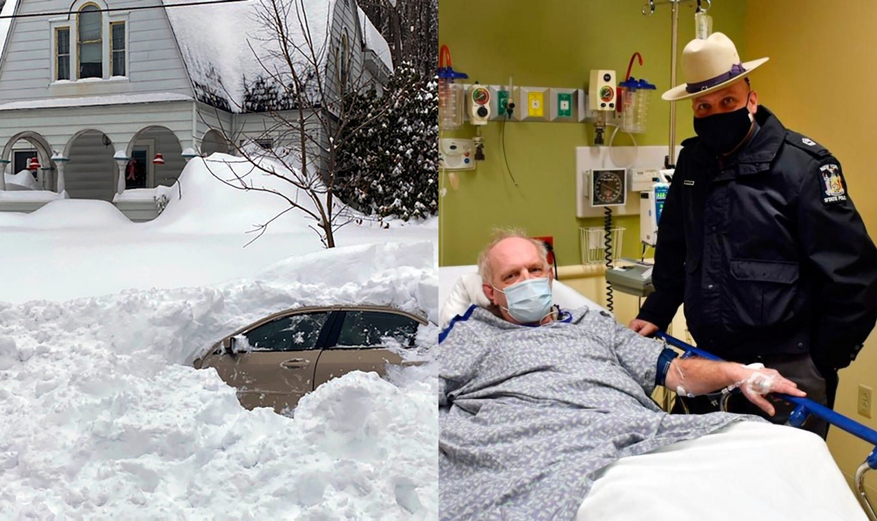 Motorist Is Rescued Alive After Spending 10 Hours Inside Freezing Cold ...
