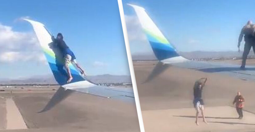Las Vegas: Man Climbs On Top Of Plane Wing Before Takeoff