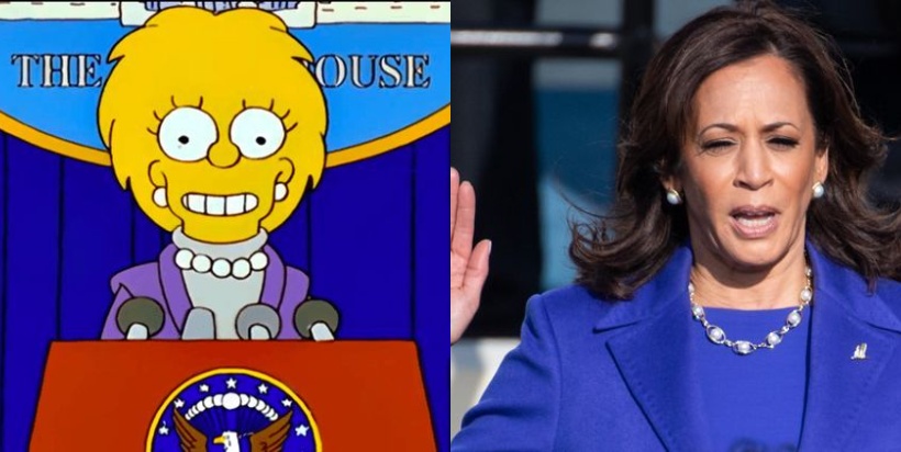 21-Year-Old The Simpson Episode Predicted Kamala Harris’ Outfit And ...